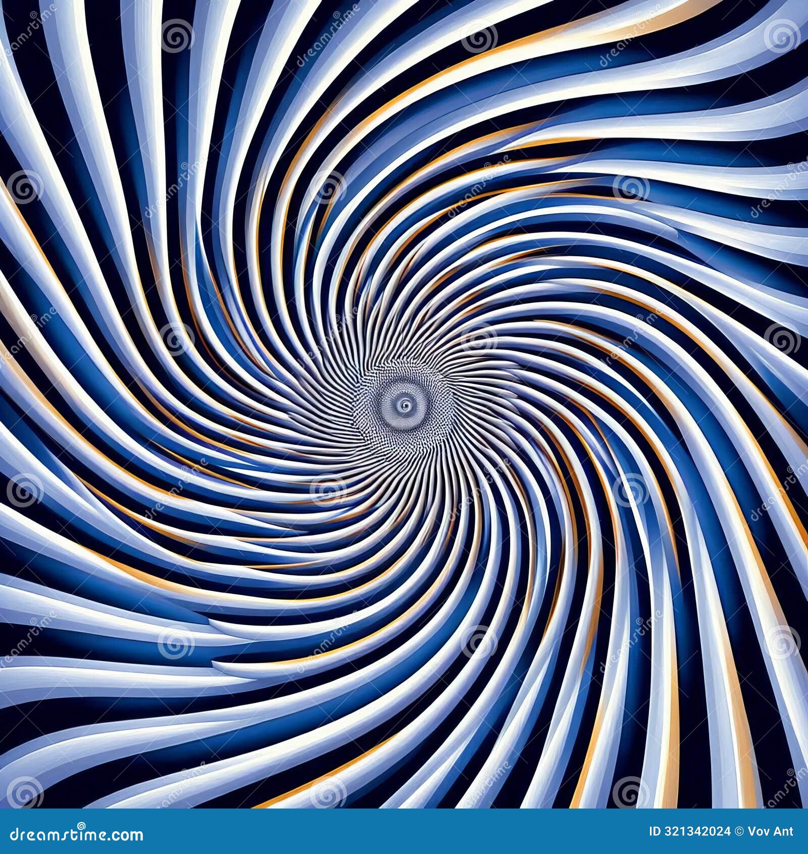 Fraser Spiral Illusion a Concentric Spiral Pattern that Appear Stock ...