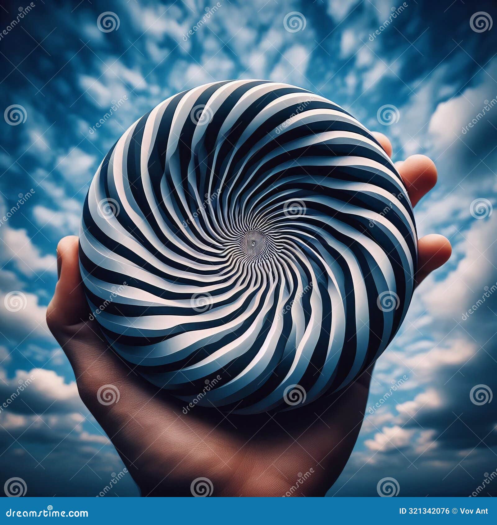Fraser Spiral Illusion A Concentric Spiral Pattern That Appear Stock ...