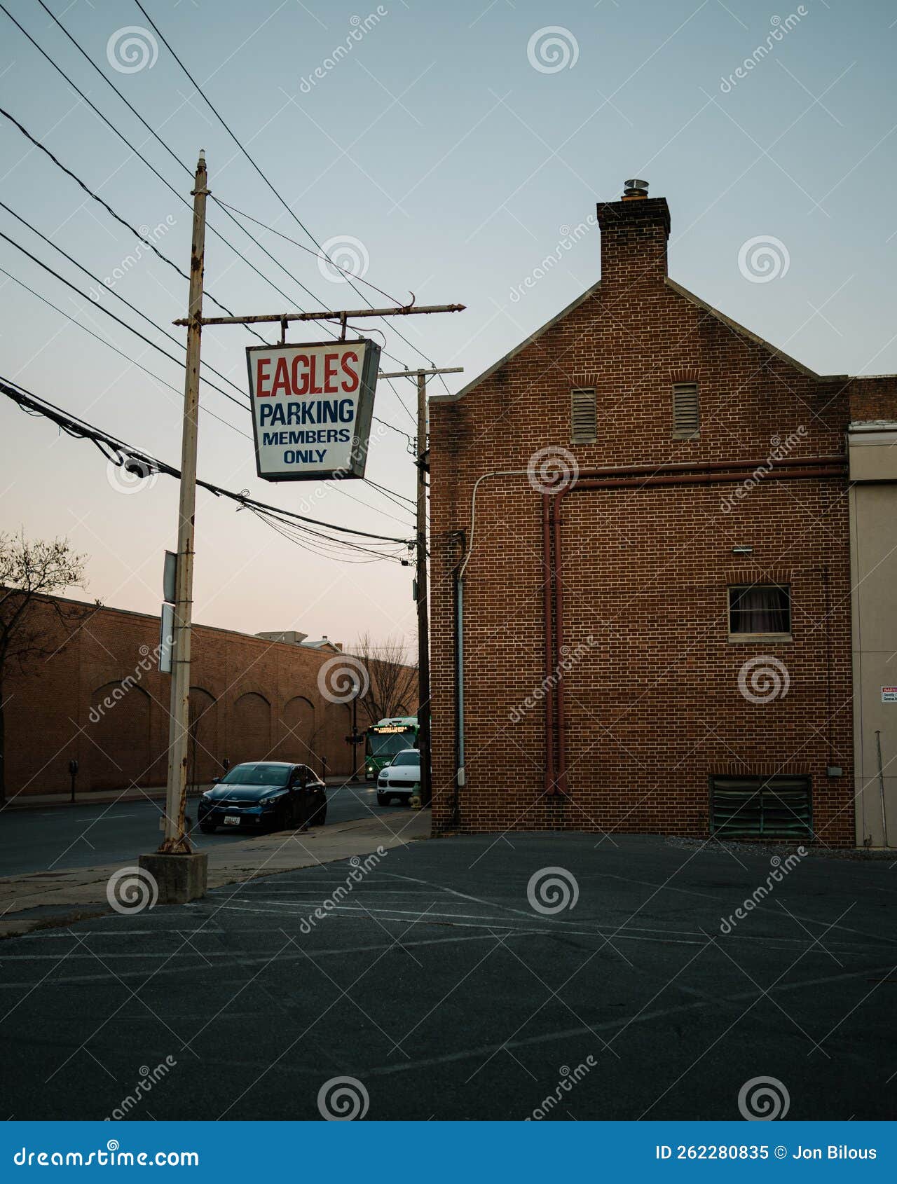 Fraternal Order of Eagles Parking Sign, Frederick, Maryland Editorial ...