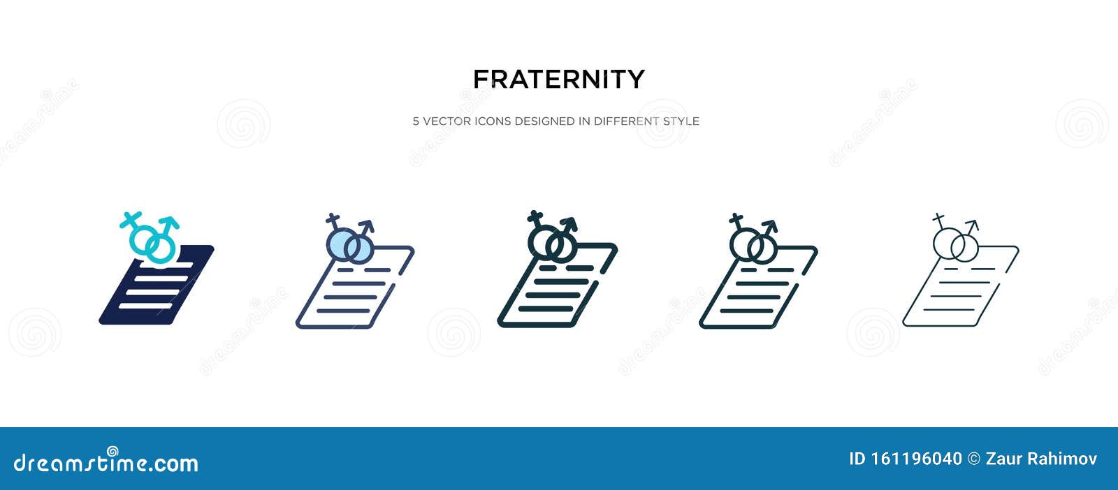 Fraternity Icon Vector From Gender Identity Collection Thin Line Fraternity Outline Icon Vector