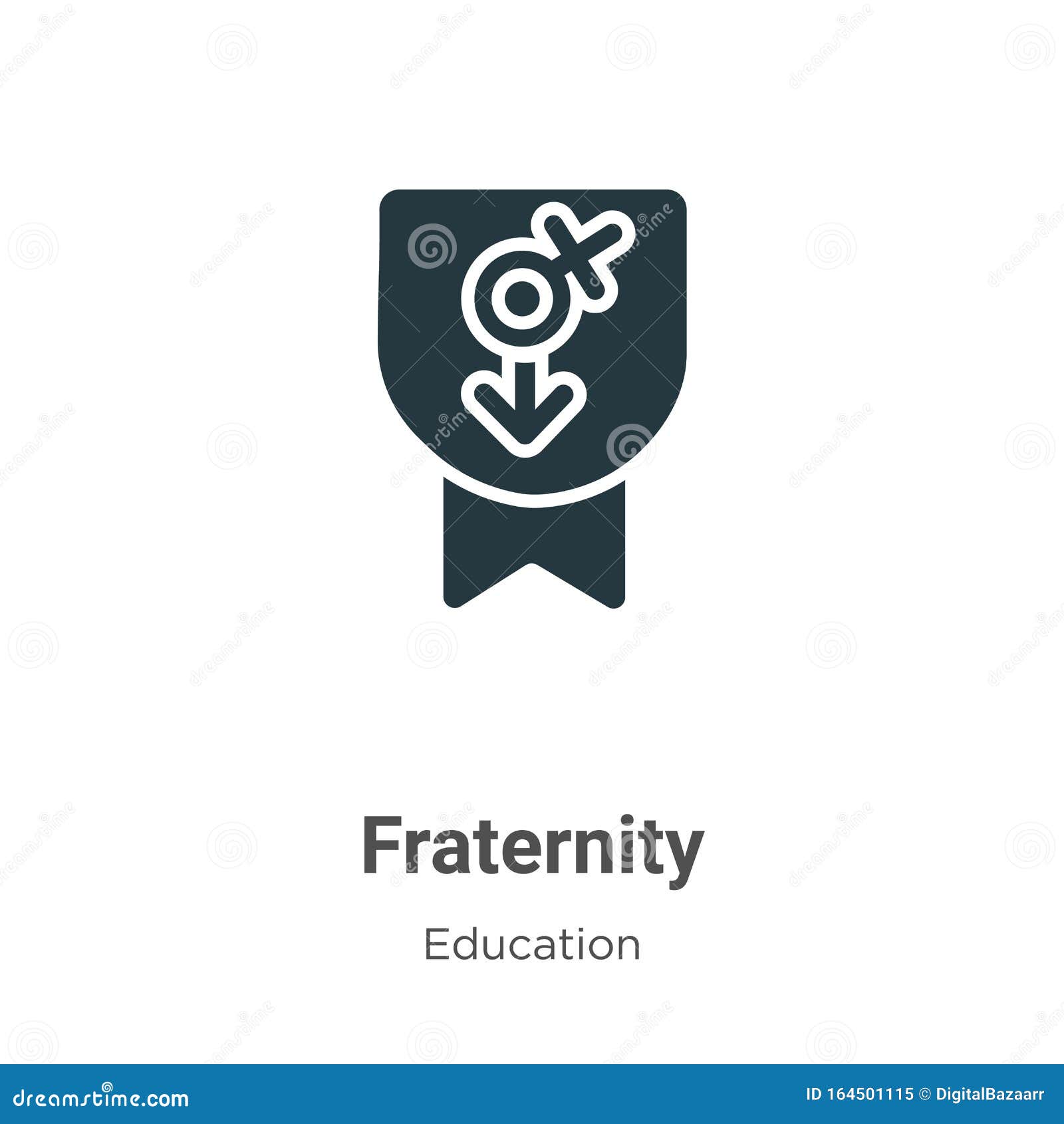 Fraternity Vector Icon On White Background Flat Vector Fraternity Icon Symbol Sign From Modern