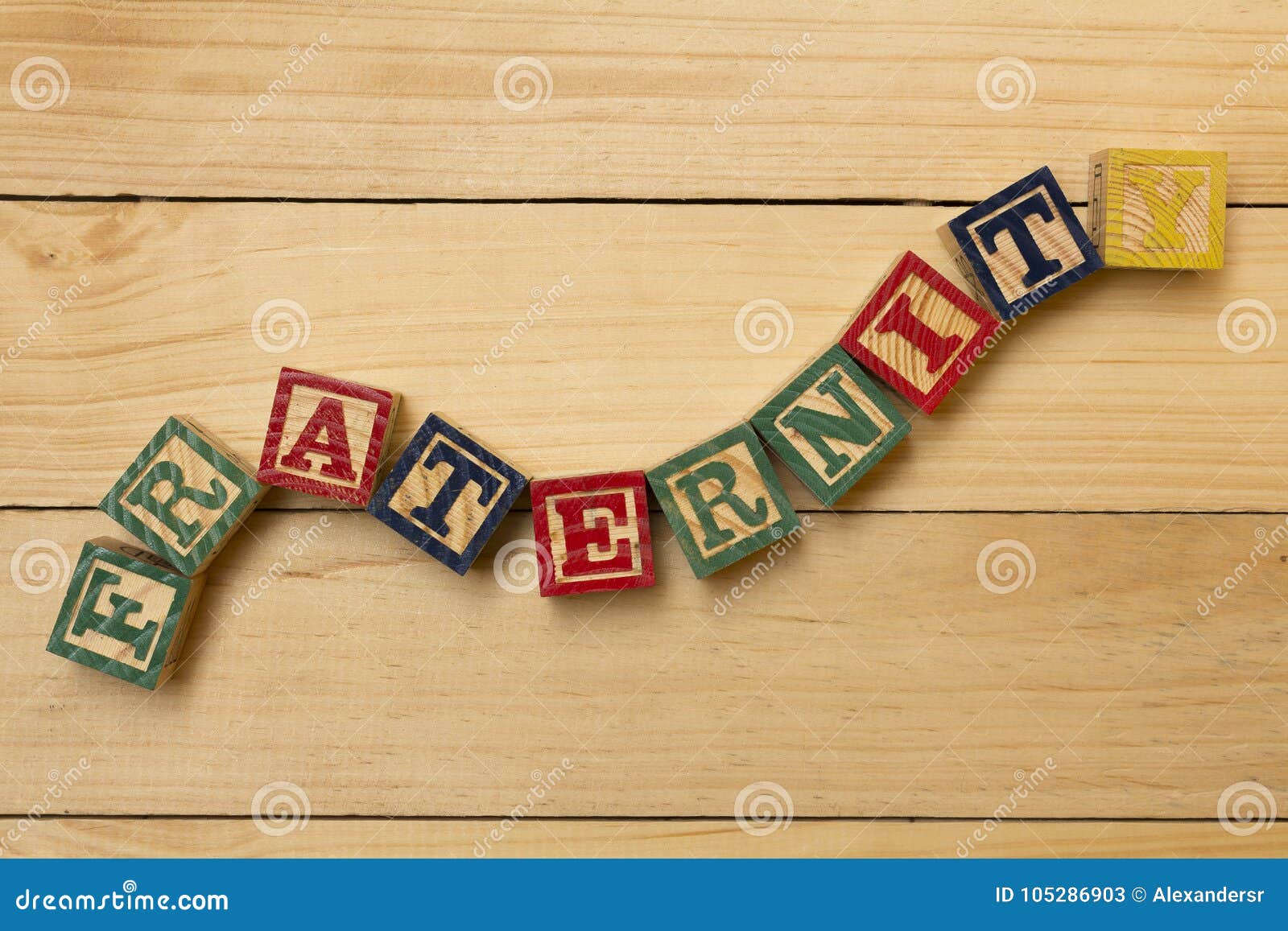 Fraternity Wood Cube Words on Wooden Table Cool Stock Image - Image of ...