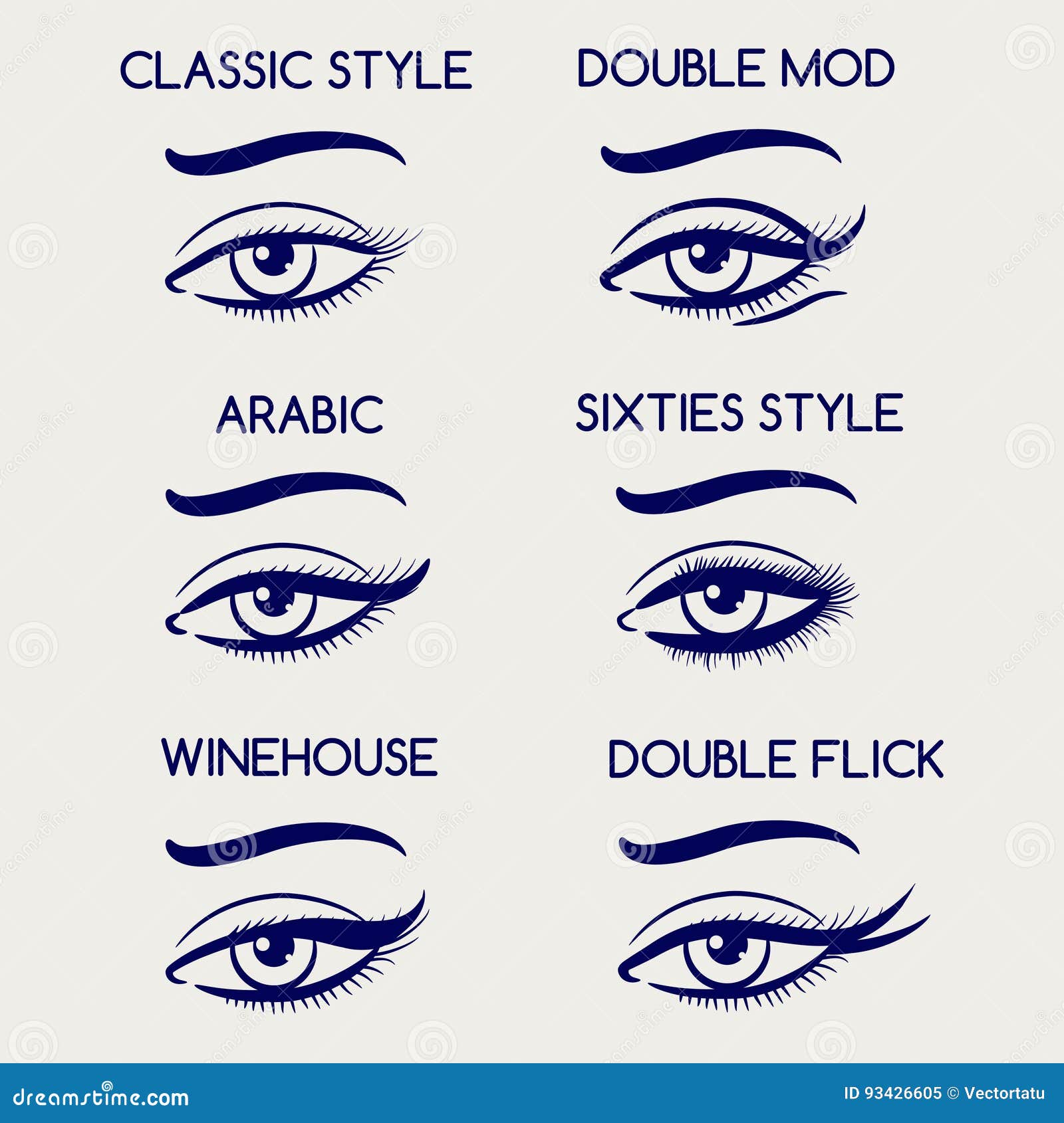 Frau Mustert Make-upstiftskizze Vektor Abbildung - Illustration von ...