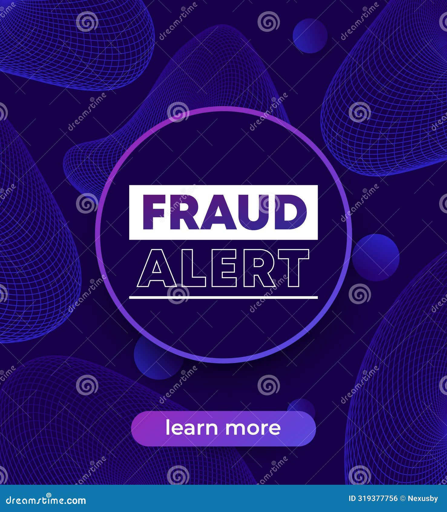 Fraud Alert Banner Design, Vector Stock Vector - Illustration of page ...