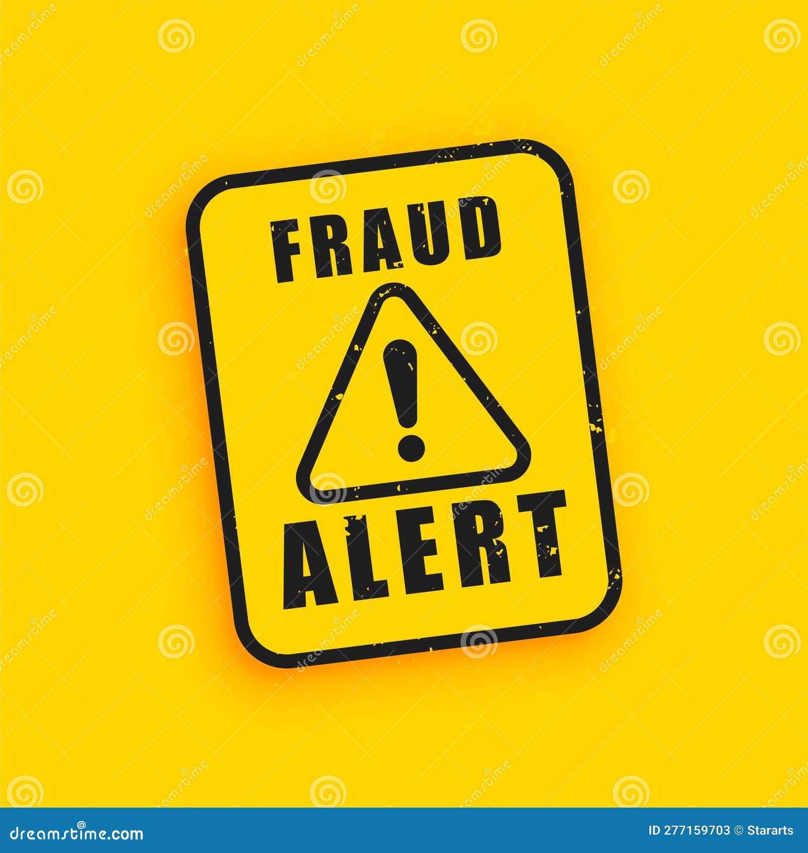 Fraud Alert Caution Background for Your Data Security Stock Vector ...