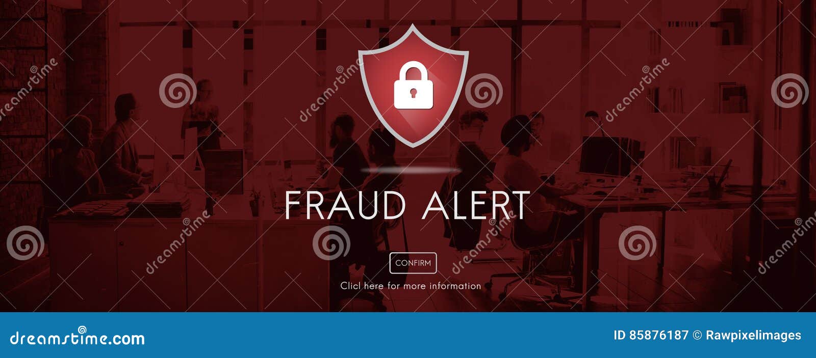 Fraud Alert Caution Defend Guard Notify Protect Concept Stock Image ...