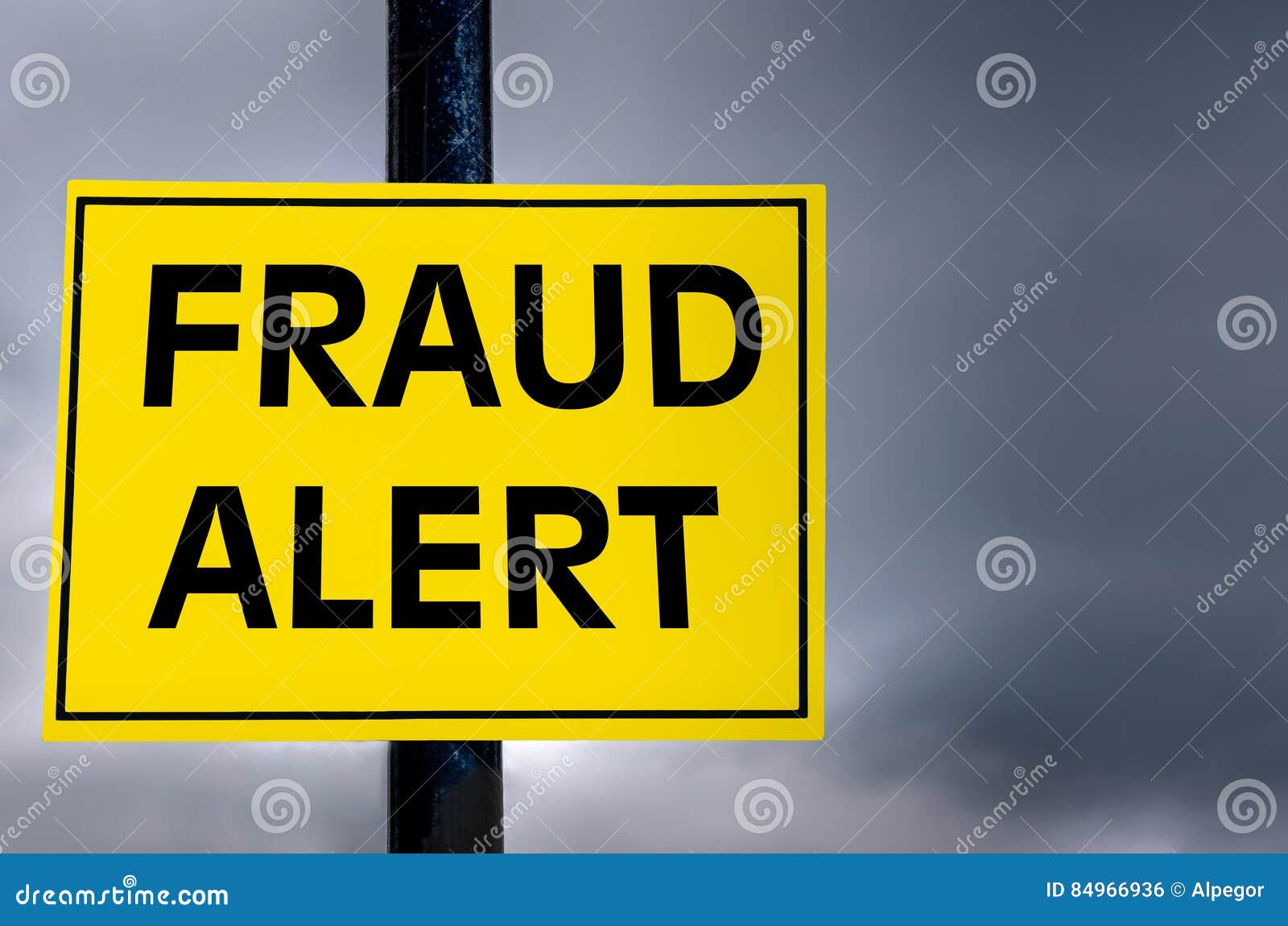 Fraud Alert Conceptual Sign Stock Photo - Image of message, colourful ...