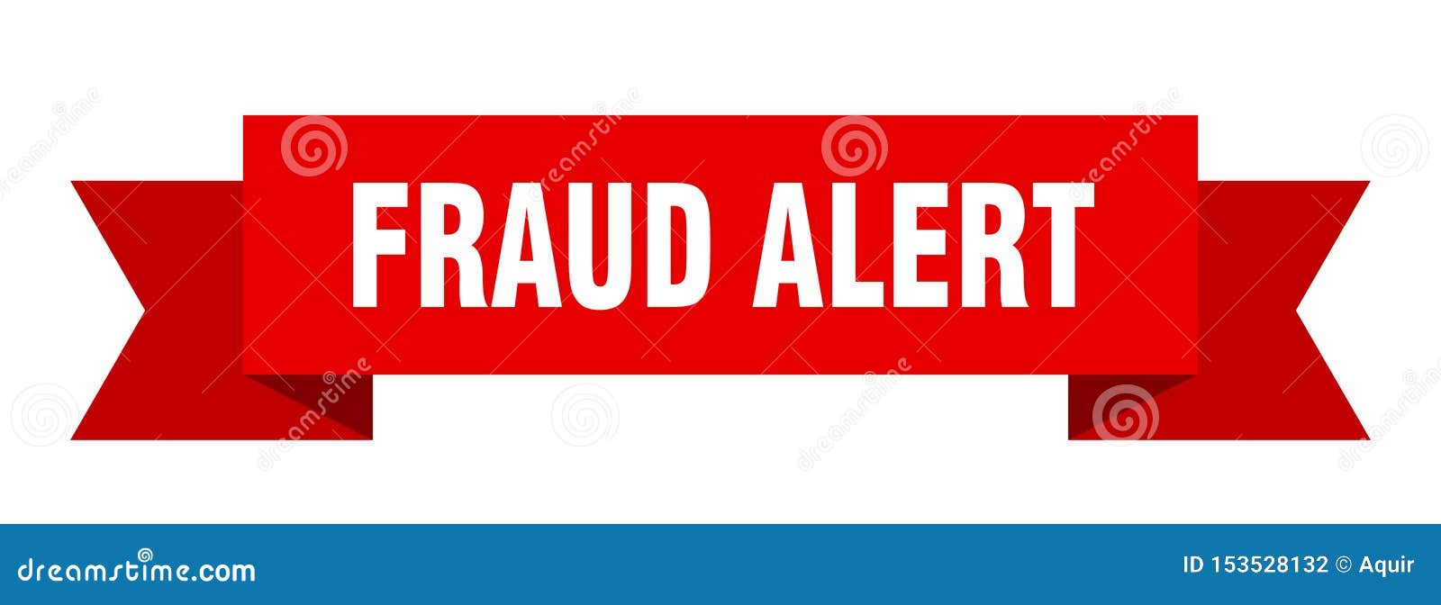Fraud alert ribbon. stock vector. Illustration of peeler - 153528132