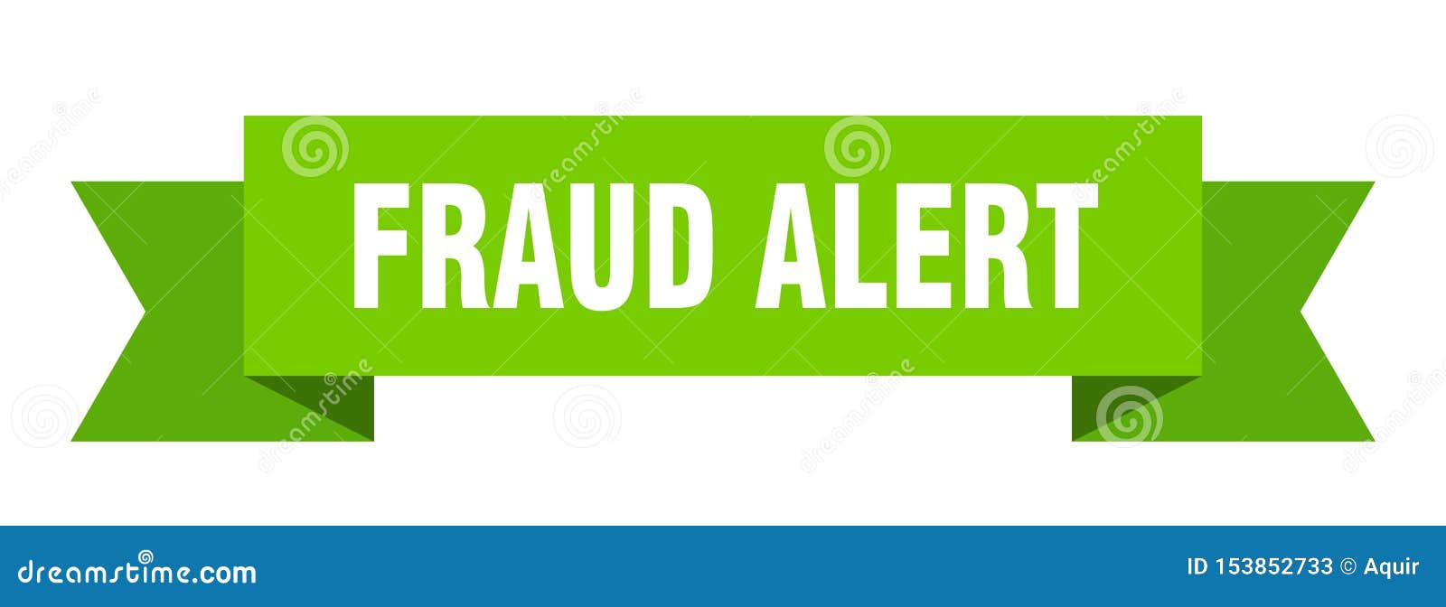 Fraud alert ribbon. stock vector. Illustration of flyer - 153852733