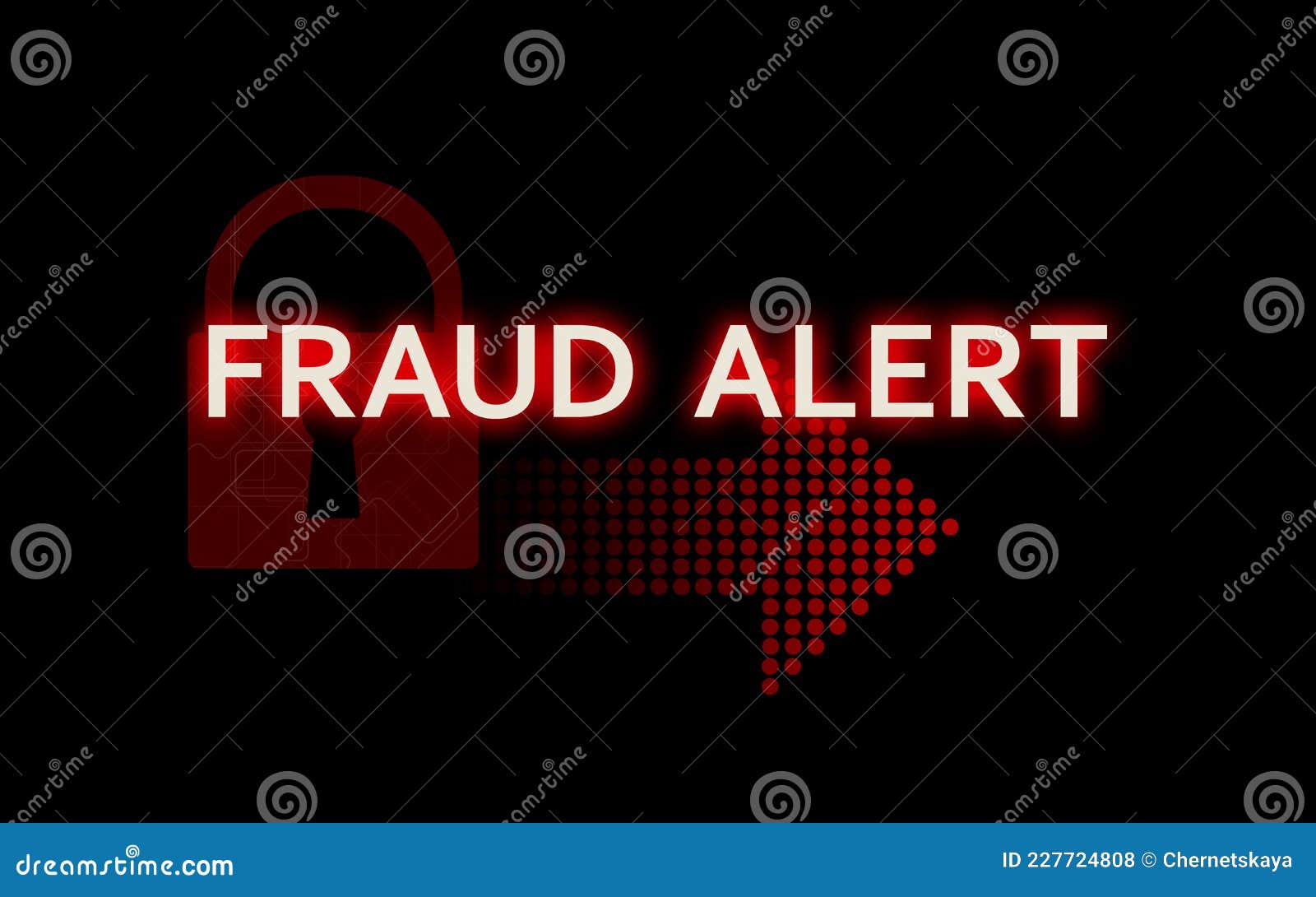 Fraud Alert, Splash Screen for Devices. Illustration Stock Illustration ...