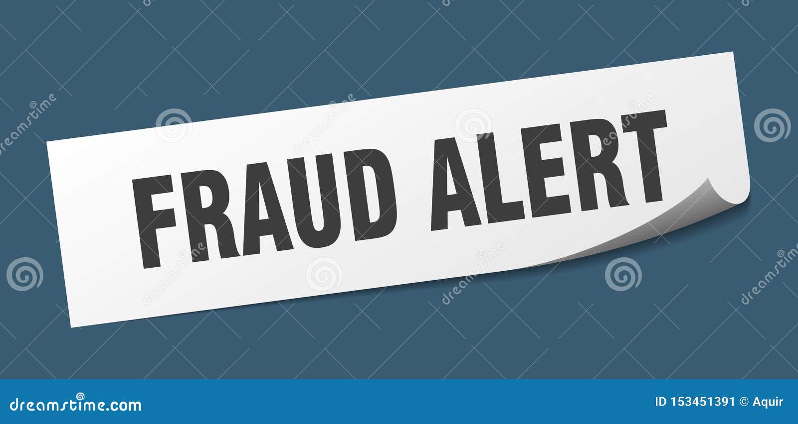 Fraud alert sticker. stock vector. Illustration of notice - 153451391