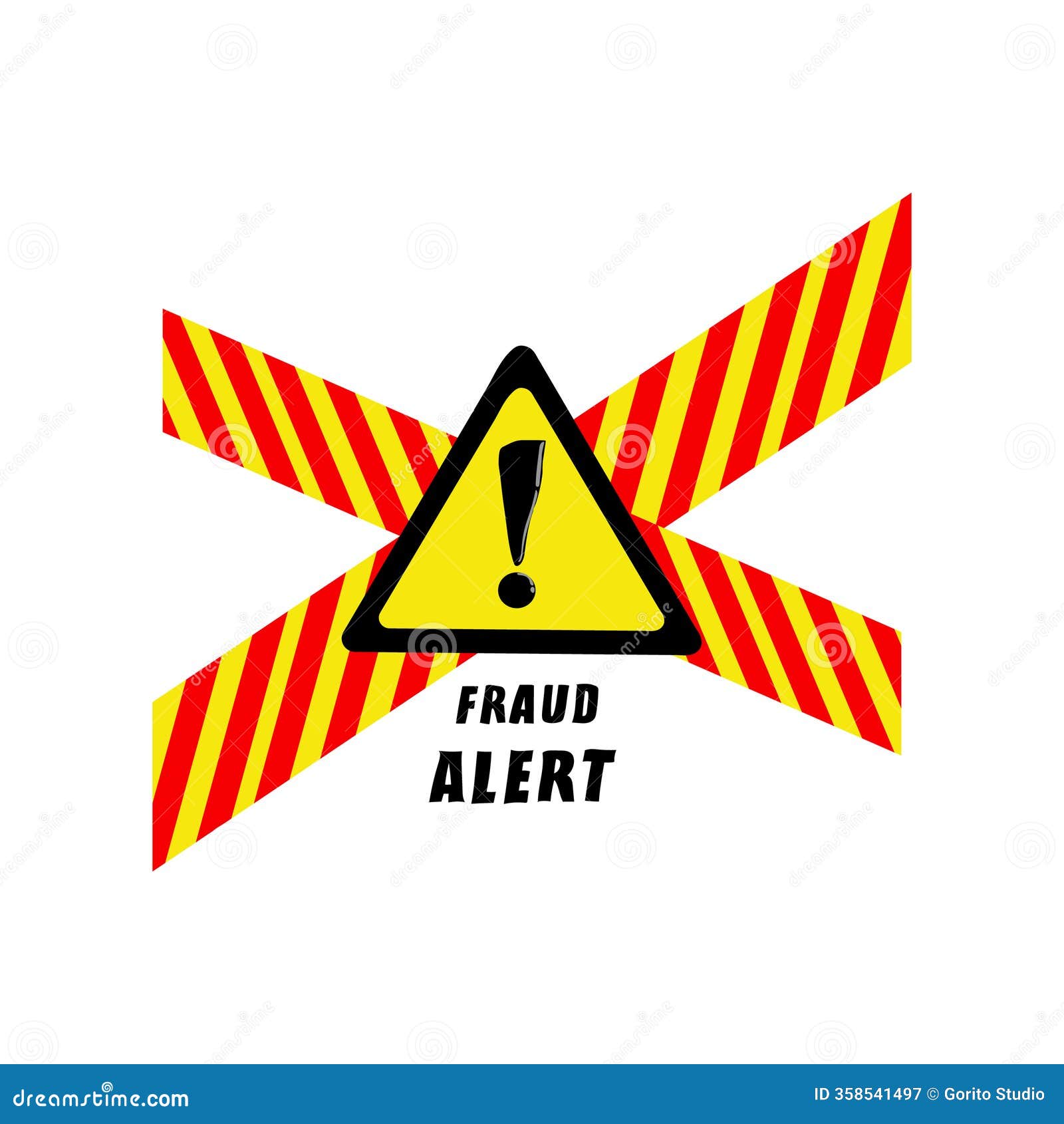 Fraud Alert Warning Sign Free Vector Illustration Stock Vector ...
