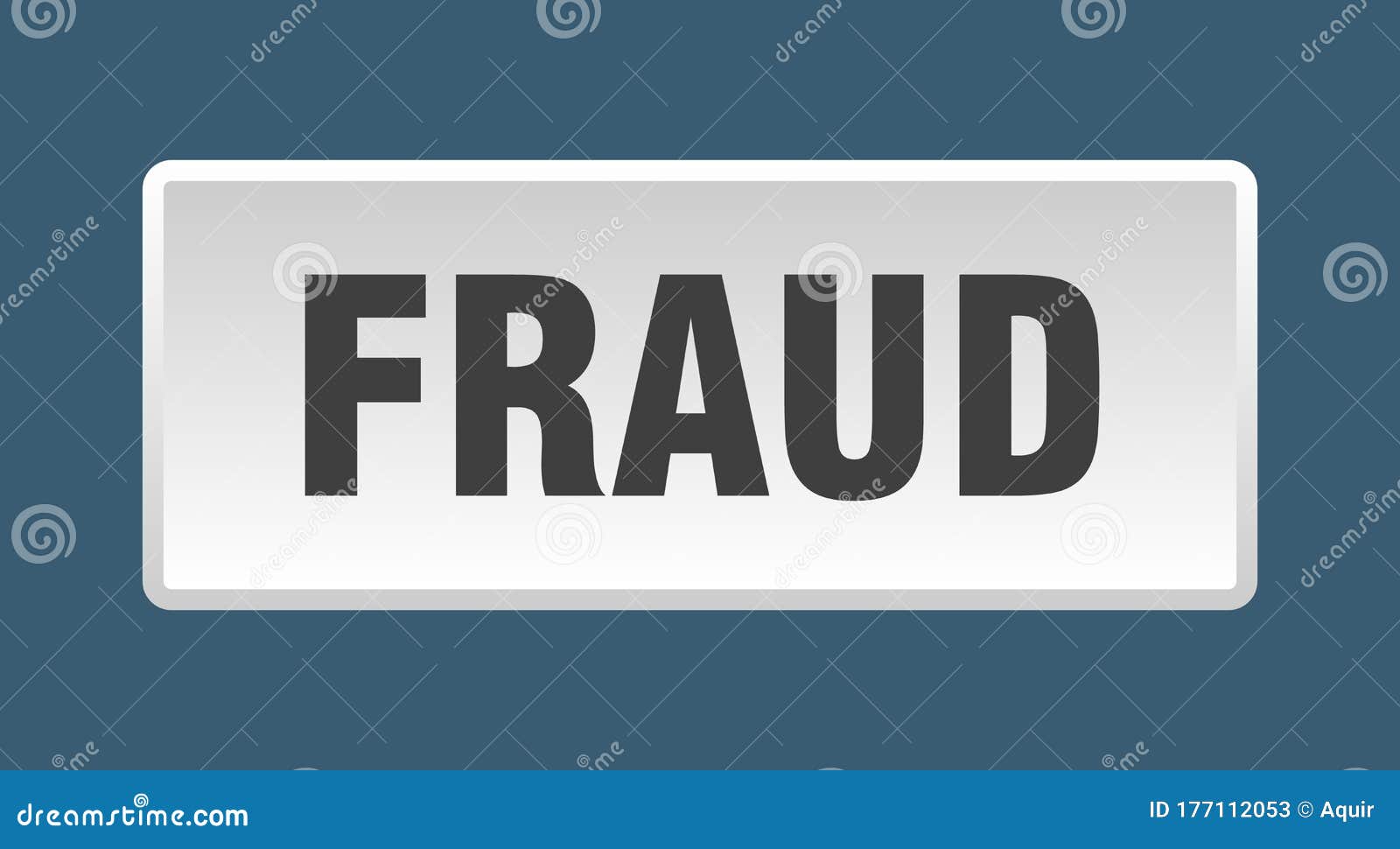 Fraud Button. Fraud Square Isolated Push Button Stock Vector ...