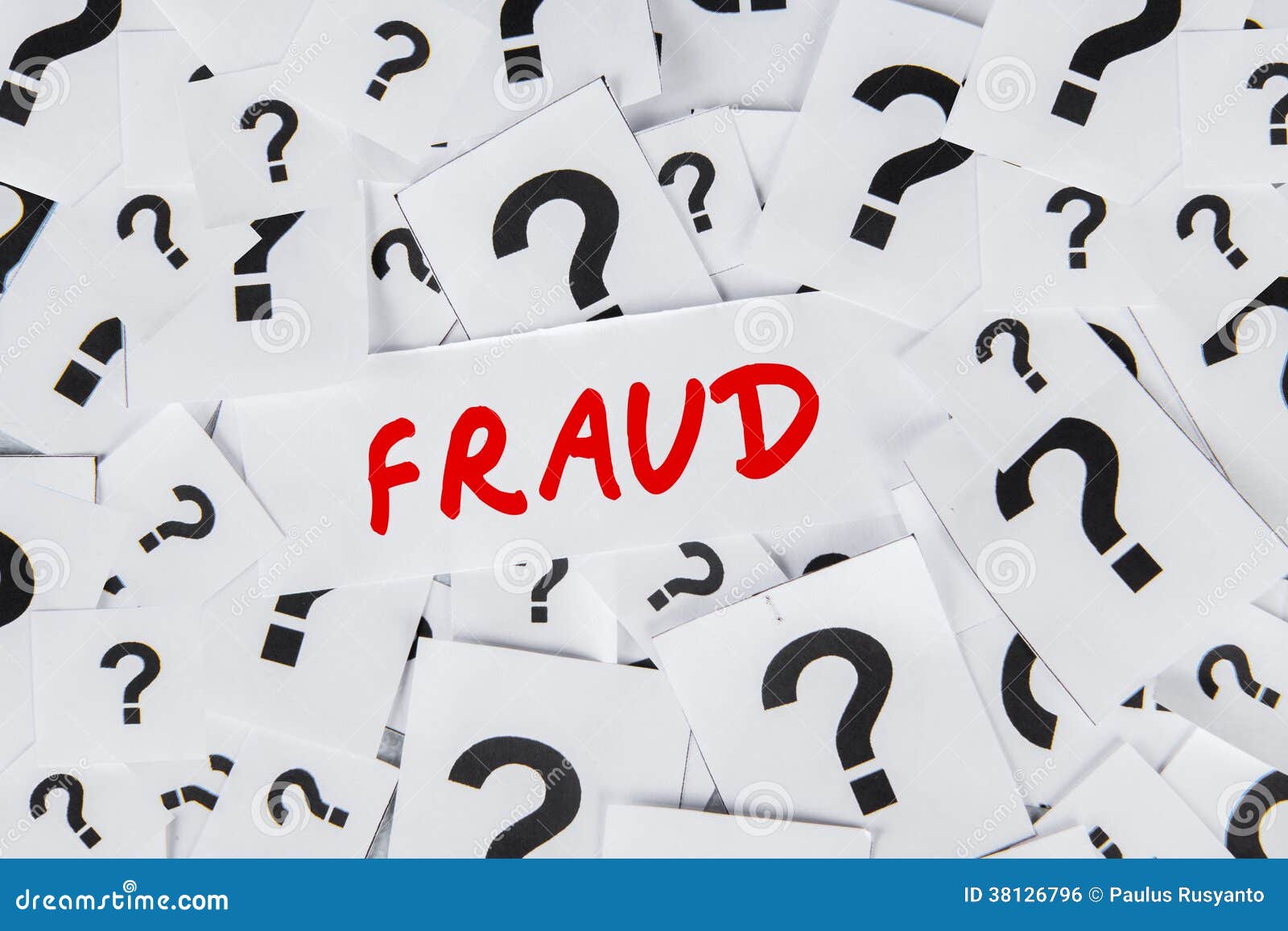 Fraud definition concept stock photo. Image of printout - 38126796