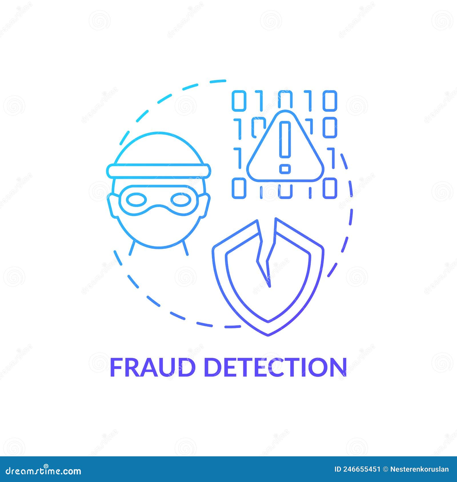 Mix Icon For Identify, Info And Recognize Cartoon Vector ...