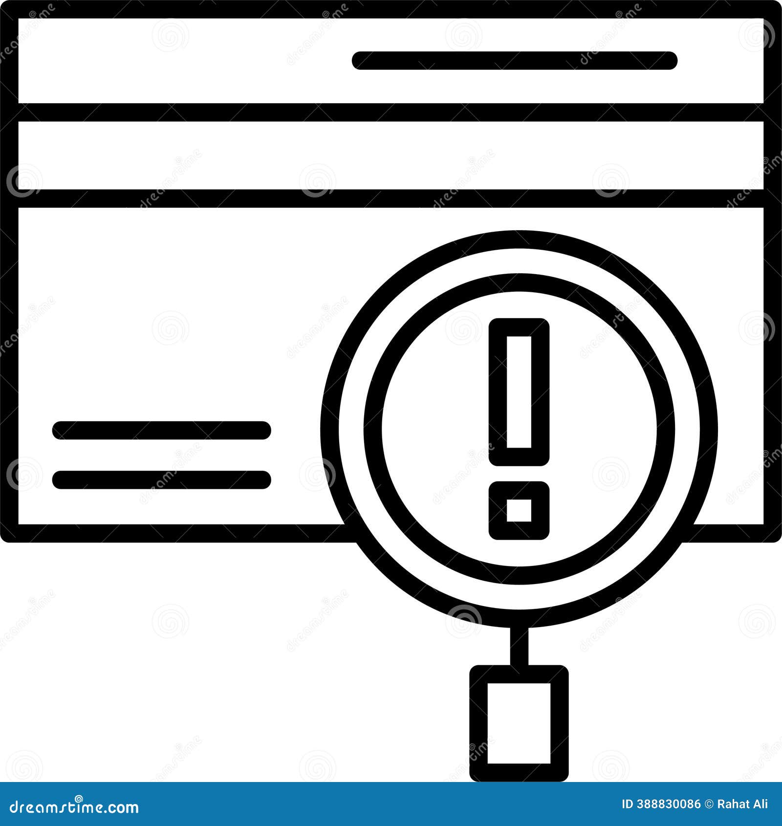 Fraud Detection Icon. Monochrome Simple Fraud Detection Icon For ...