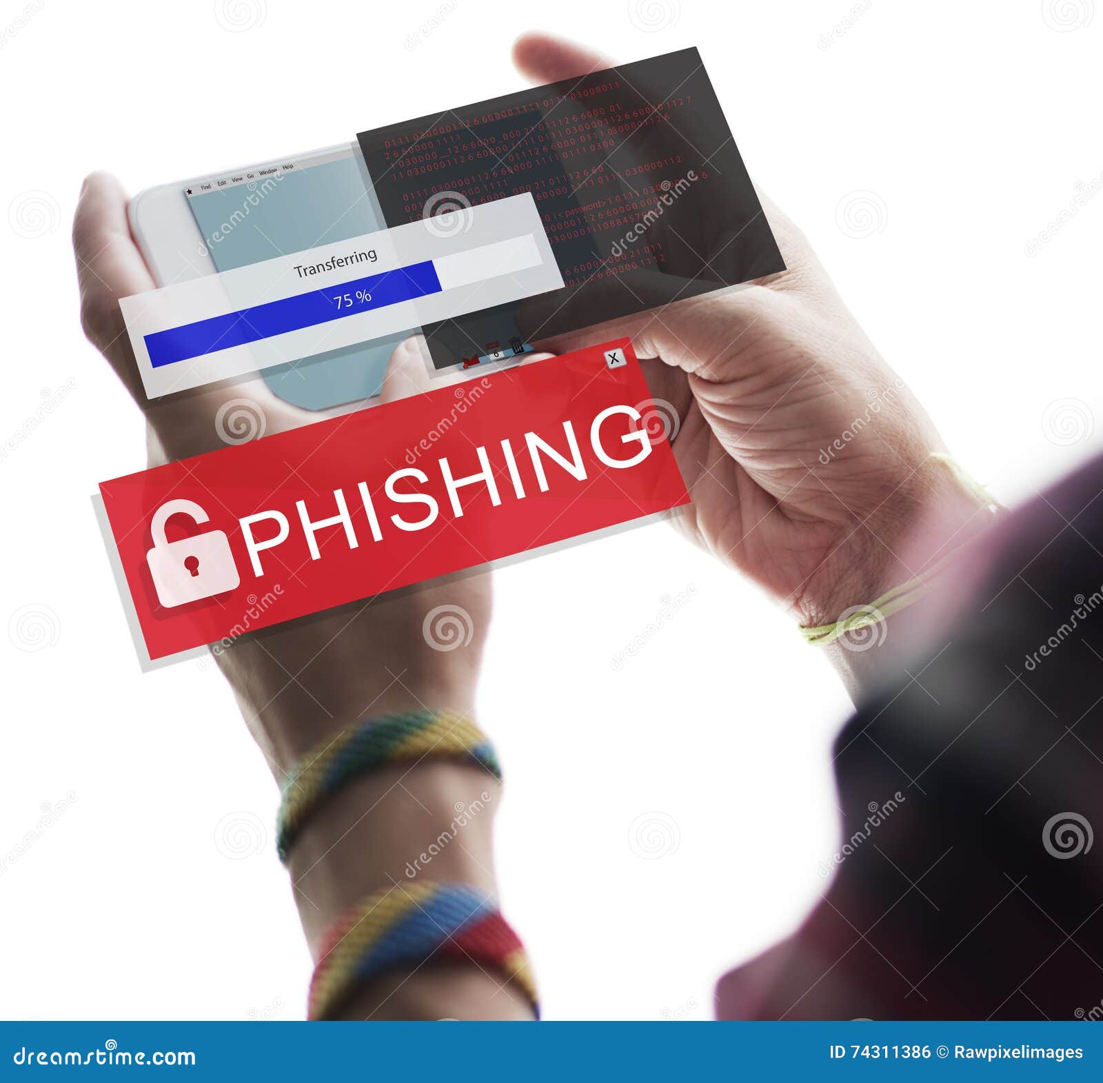 Fraud Hacking Spam Scam Phising Concept Stock Photo - Image of hands ...
