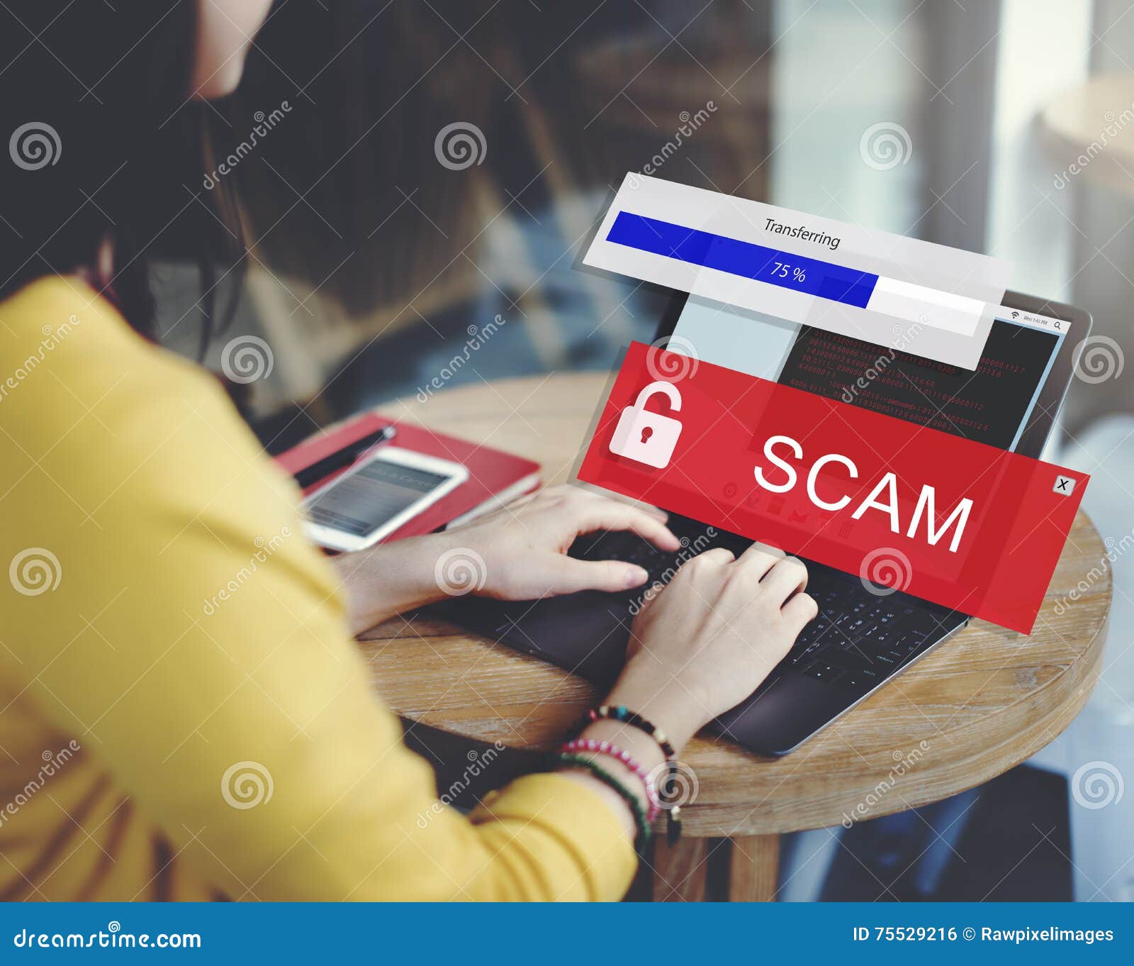 Fraud Hacking Spam Scam Phising Concept Stock Photo - Image of college ...