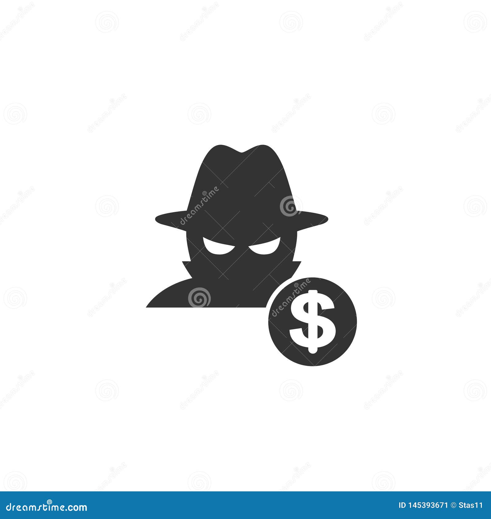 Fraud Icon in Simple Design. Vector Illustration Stock Vector ...