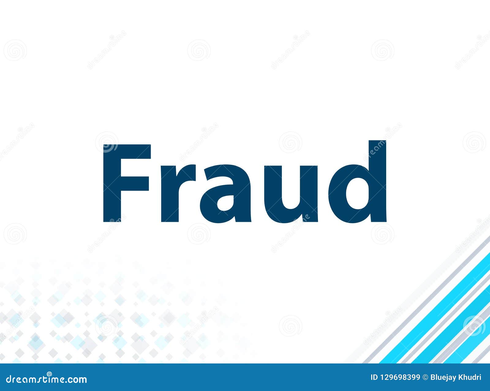 Fraud Modern Flat Design Blue Abstract Background Stock Illustration ...