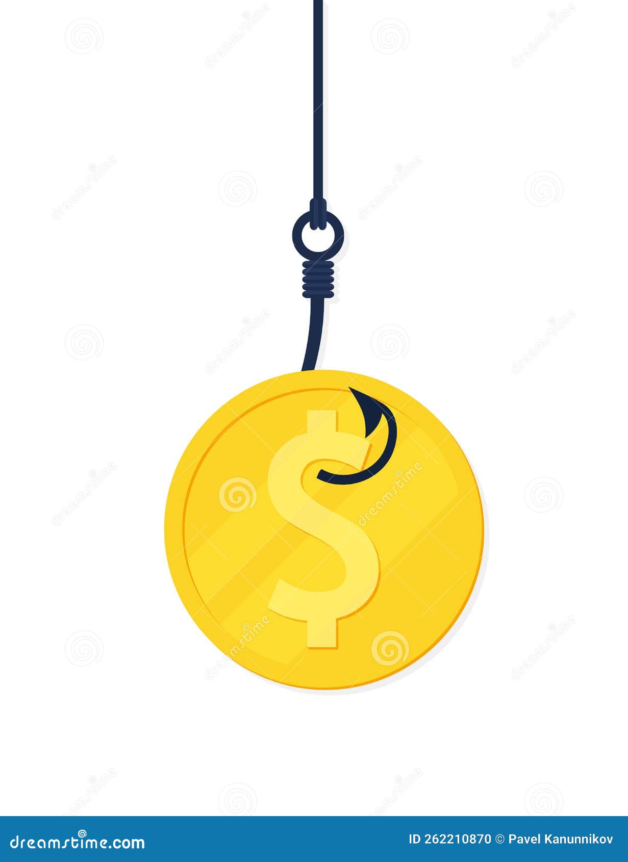 Fraud Money Hook Icon. Simple Illustration of Fraud Money Hook Vector ...