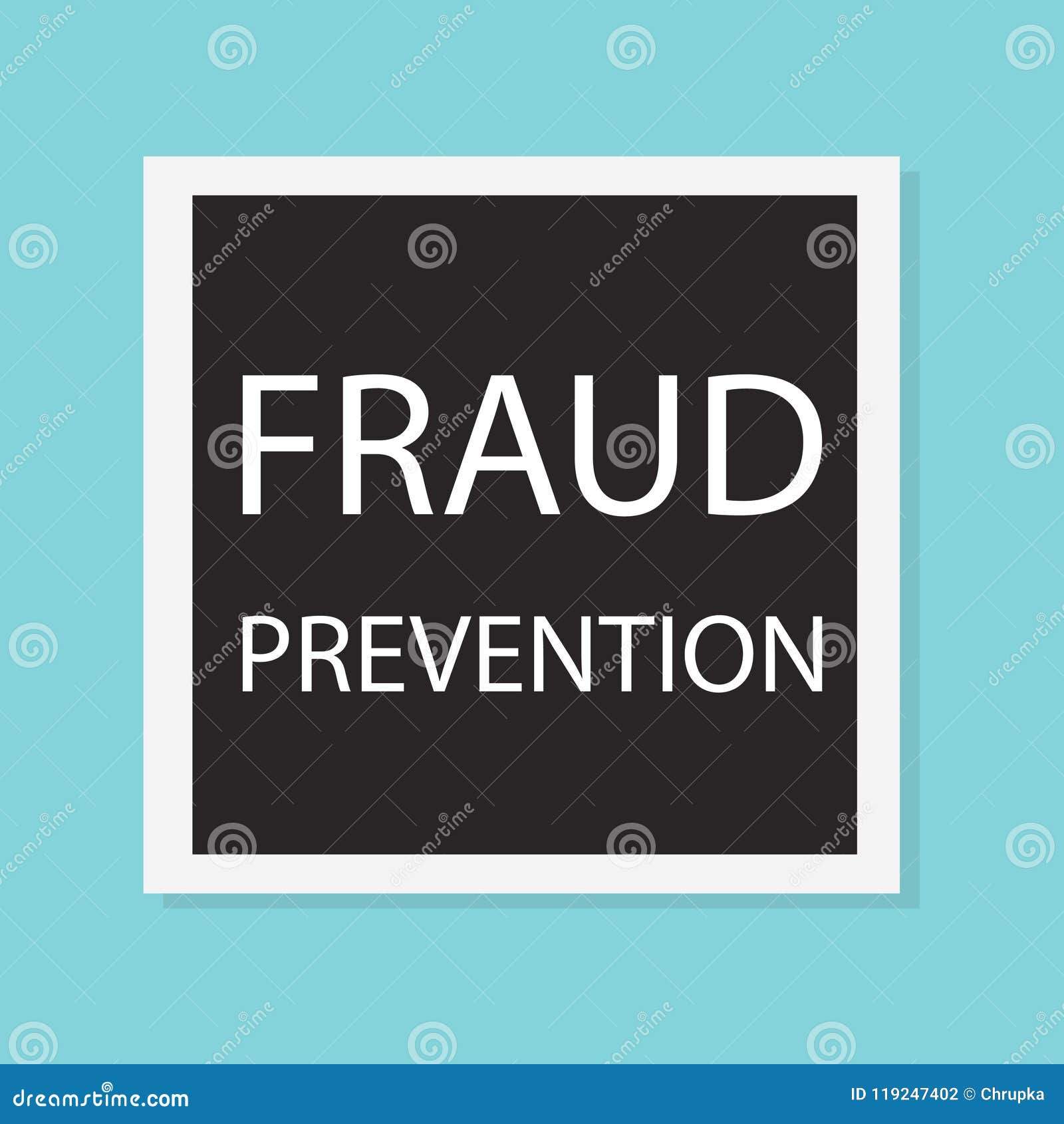 Fraud prevention concept stock vector. Illustration of prevention ...
