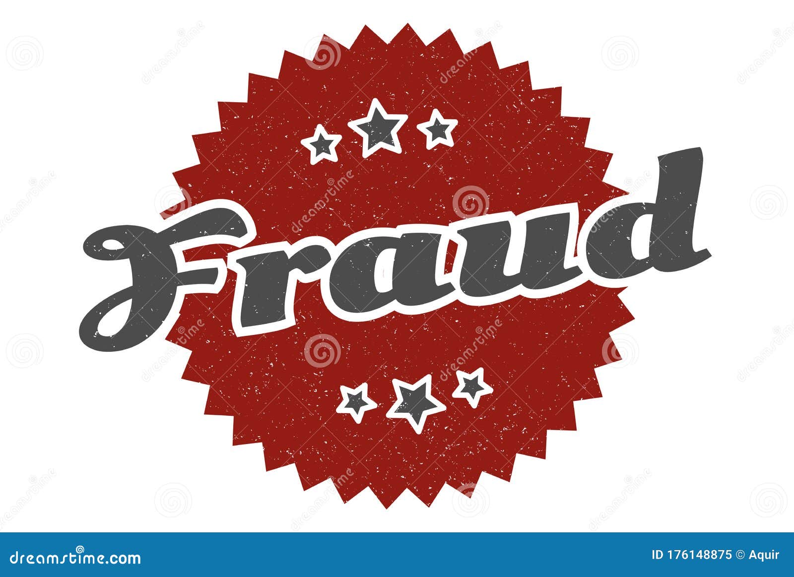 Fraud Sign. Fraud Vintage Retro Label Stock Vector - Illustration of ...