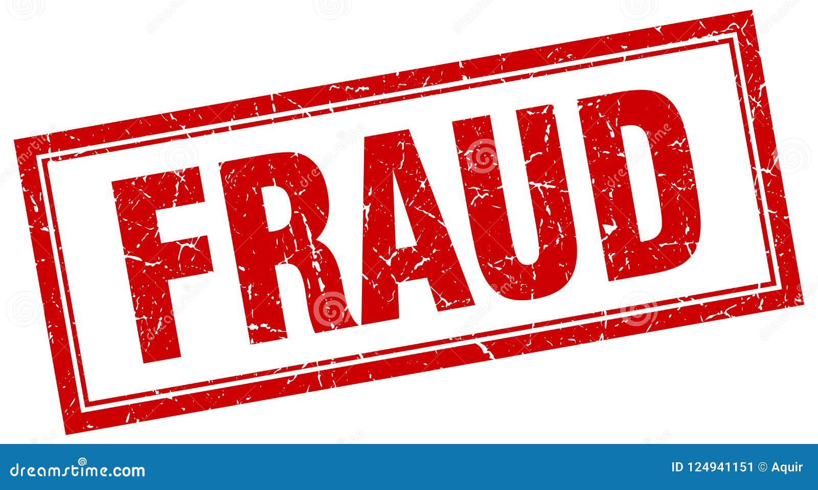 Fraud stamp stock vector. Illustration of vector, square - 124941151