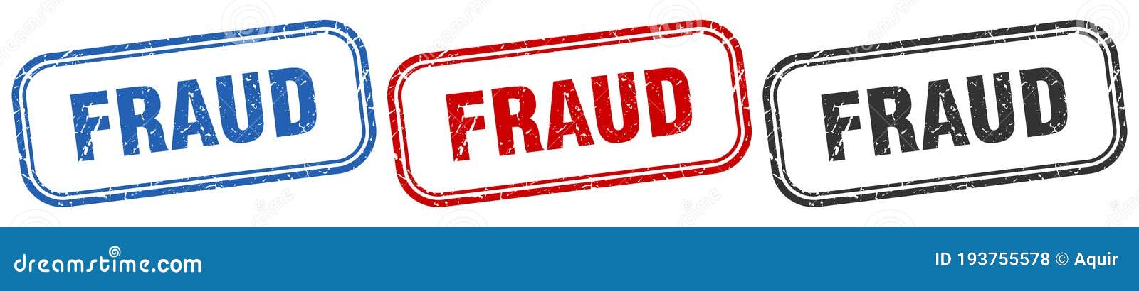 Fraud Square Isolated Sign Set. Fraud Stamp Stock Vector - Illustration ...
