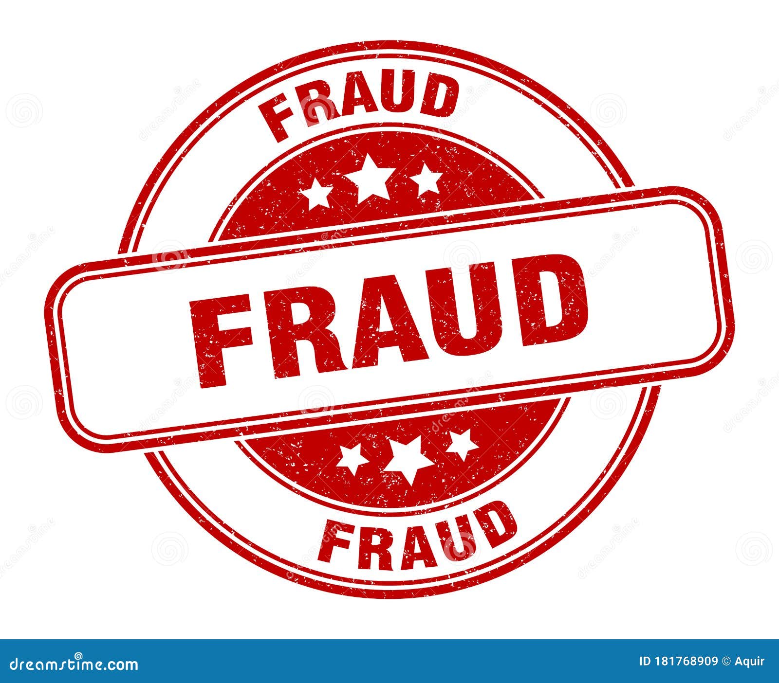 Fraud Stamp. Fraud Round Grunge Sign Stock Vector - Illustration of ...