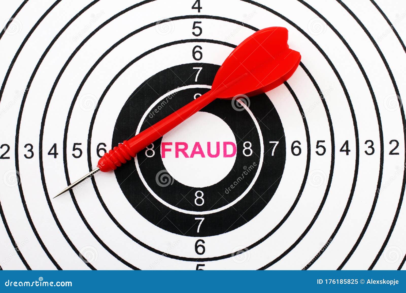 Fraud target concept stock image. Image of fraud, sharp - 176185825