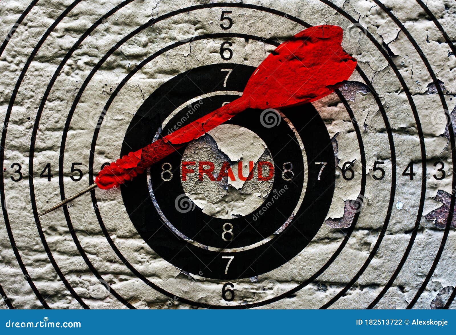 Fraud target concept stock illustration. Illustration of grunge - 182513722