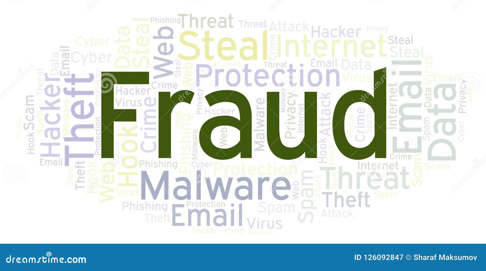 Fraud word cloud. stock illustration. Illustration of print - 126092847