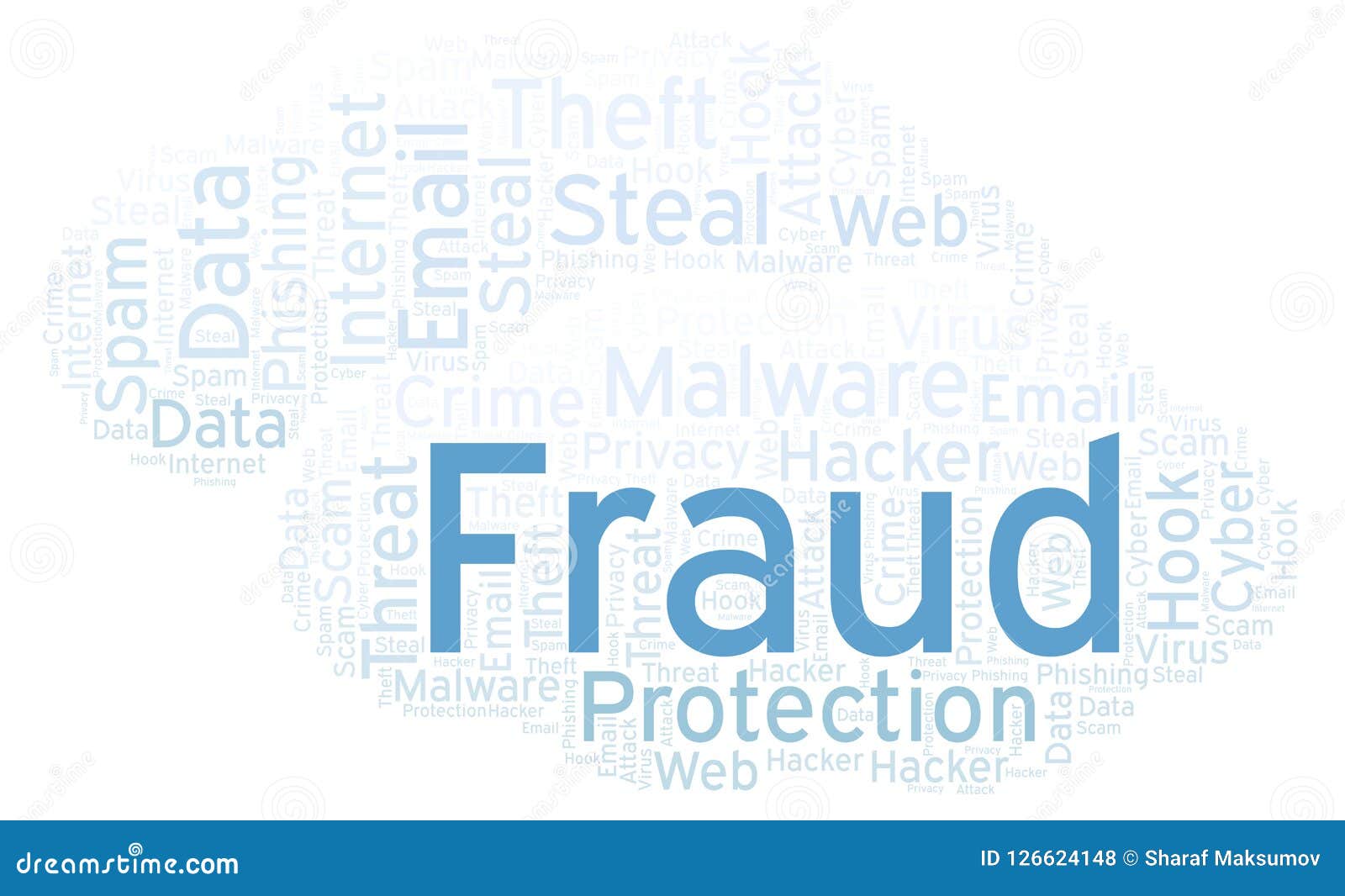 Fraud word cloud. stock illustration. Illustration of steal - 126624148