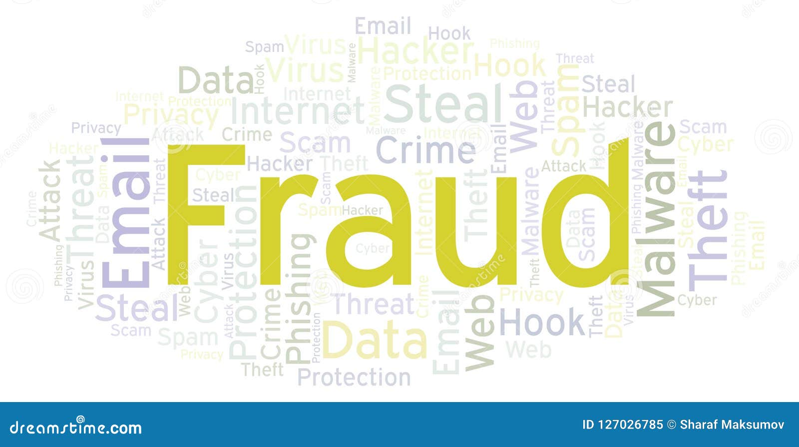 Fraud word cloud. stock illustration. Illustration of cloud - 127026785