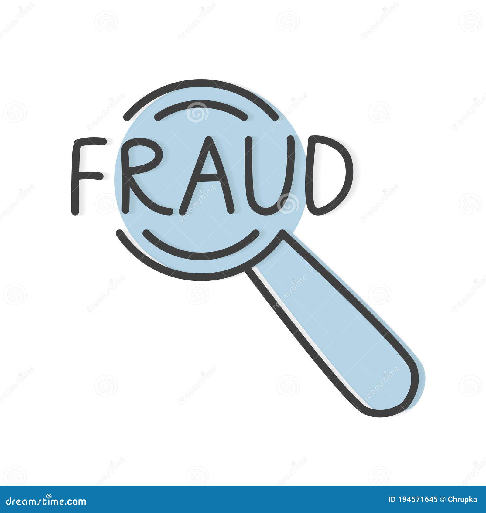 Fraud word concept stock vector. Illustration of online - 194571645
