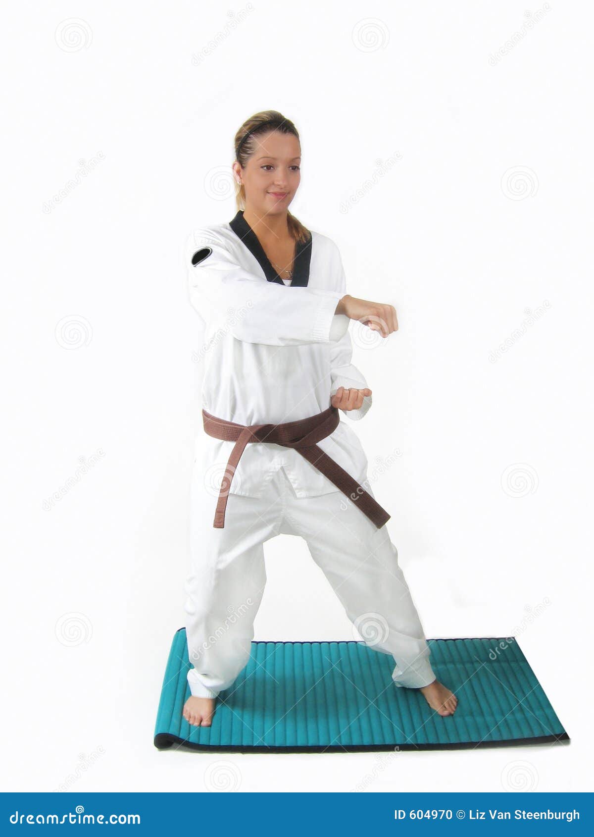 Frauen-Karate stockfoto. Bild von übung, karosserie, wellness - 604970