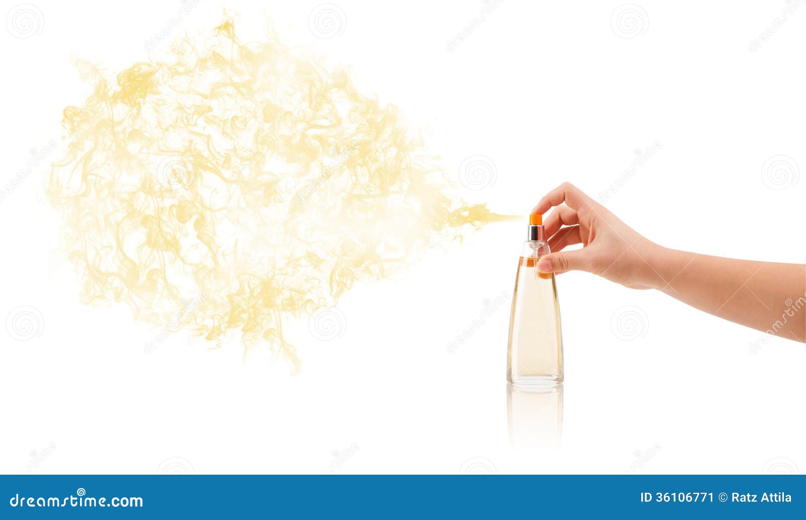 Frauenhände, Die Parfüm Sprühen Stockbild - Bild von sprühdose, bunt ...