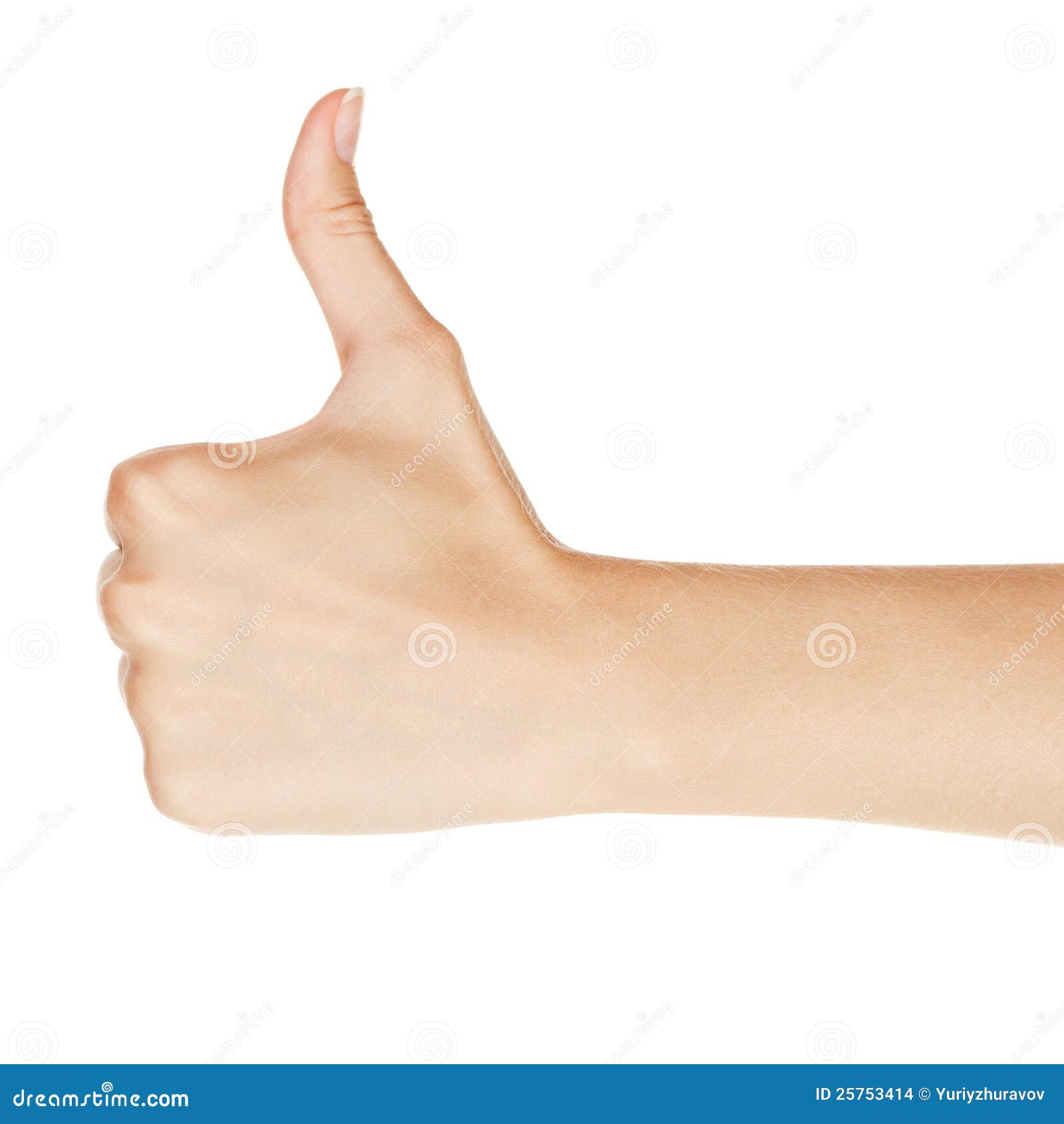 Frauenhand, Die Zeichen GUT Bildet. Stockfoto - Bild von ausdrücken ...