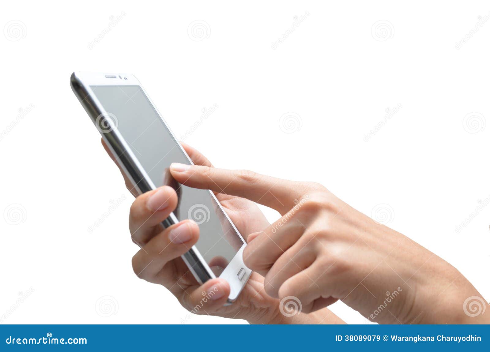 Frauenhand Unter Verwendung Des HandyTouch Screen Stockbild - Bild von ...