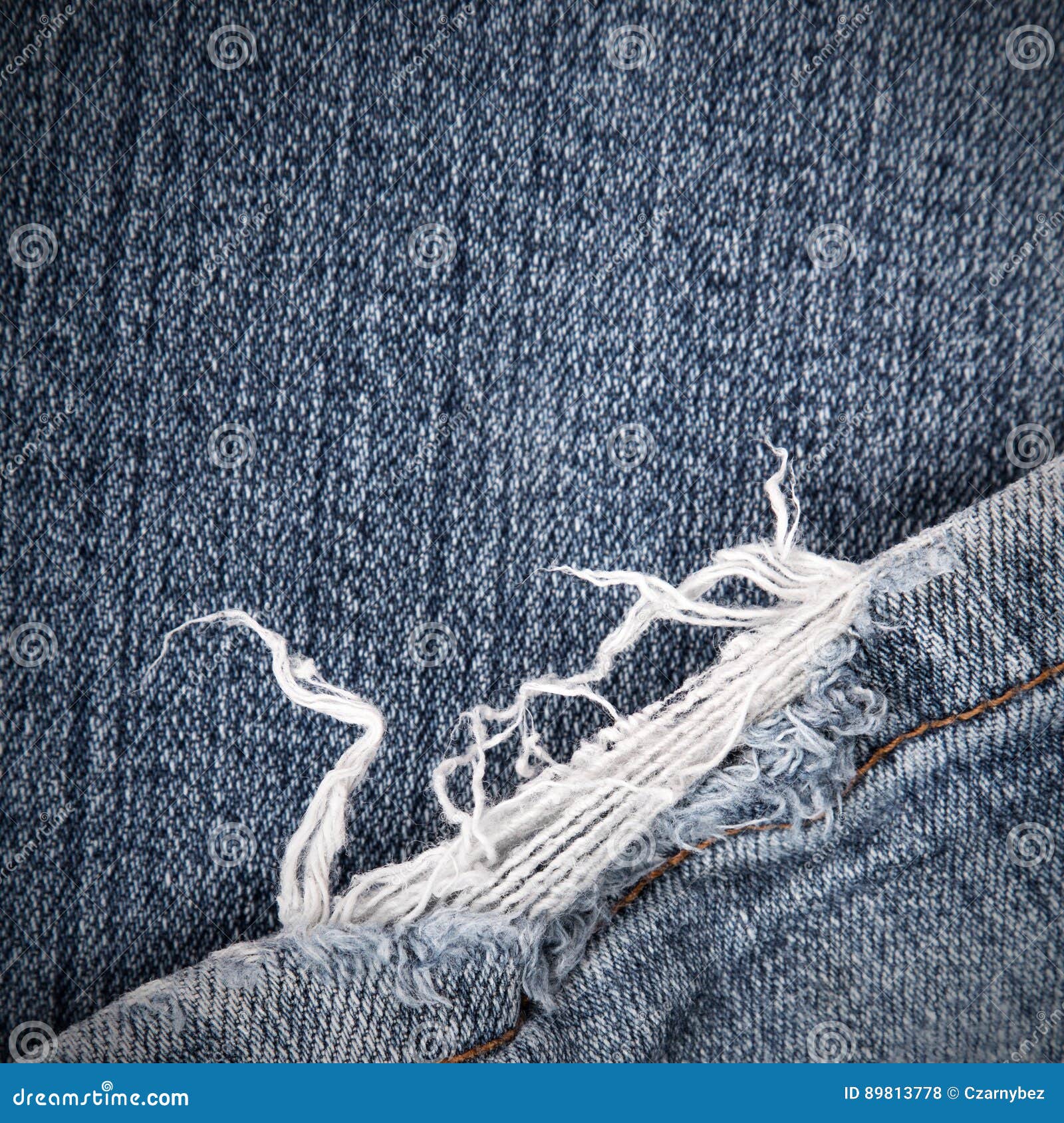 Frayed Jeans Texture Stock Photo | CartoonDealer.com #10006146