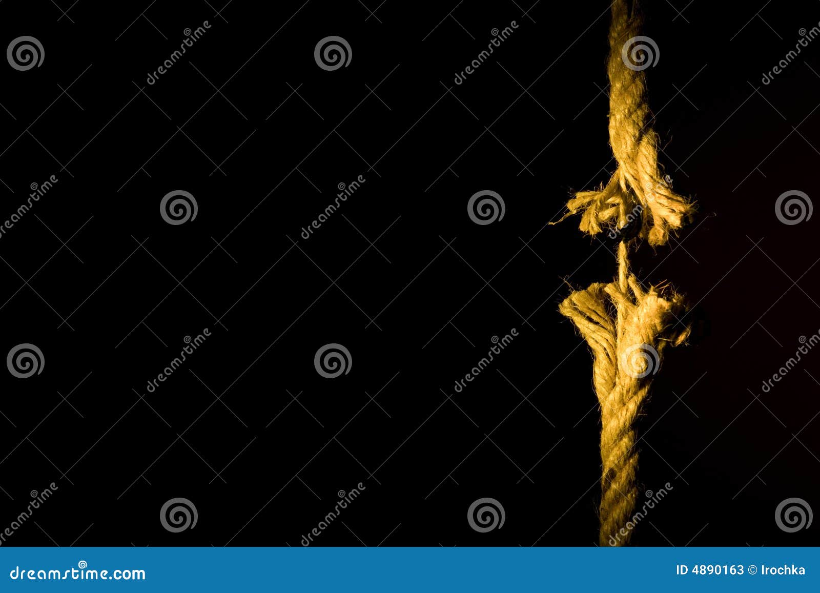 Old, Frayed Rope Wrapped Around Rusty Mooring Point, Tethering Fishing ...