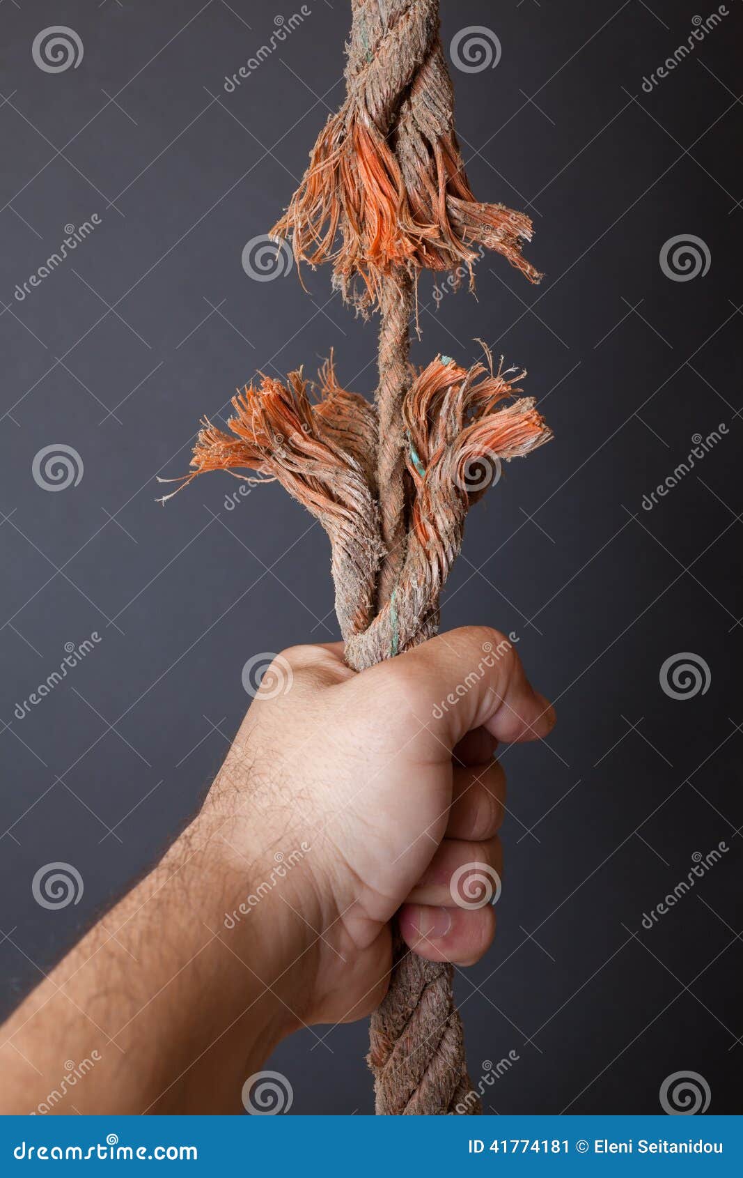 Frayed rope stock image. Image of link, bond, separation - 41774181