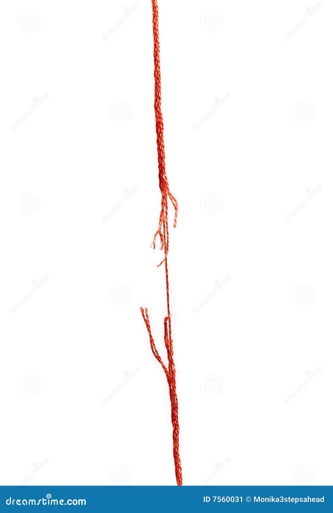 Frayed Rope about to Break stock image. Image of loop - 7560031