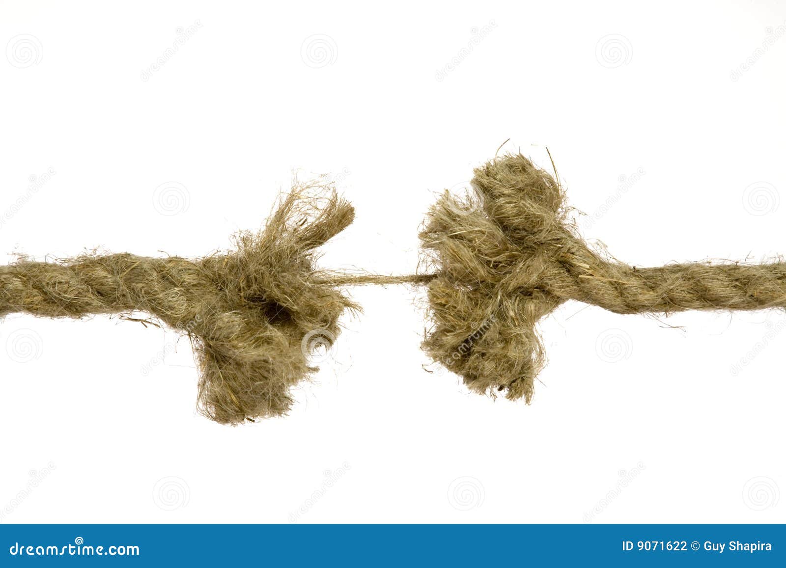 Frayed rope about to break stock photo. Image of fray - 9071622