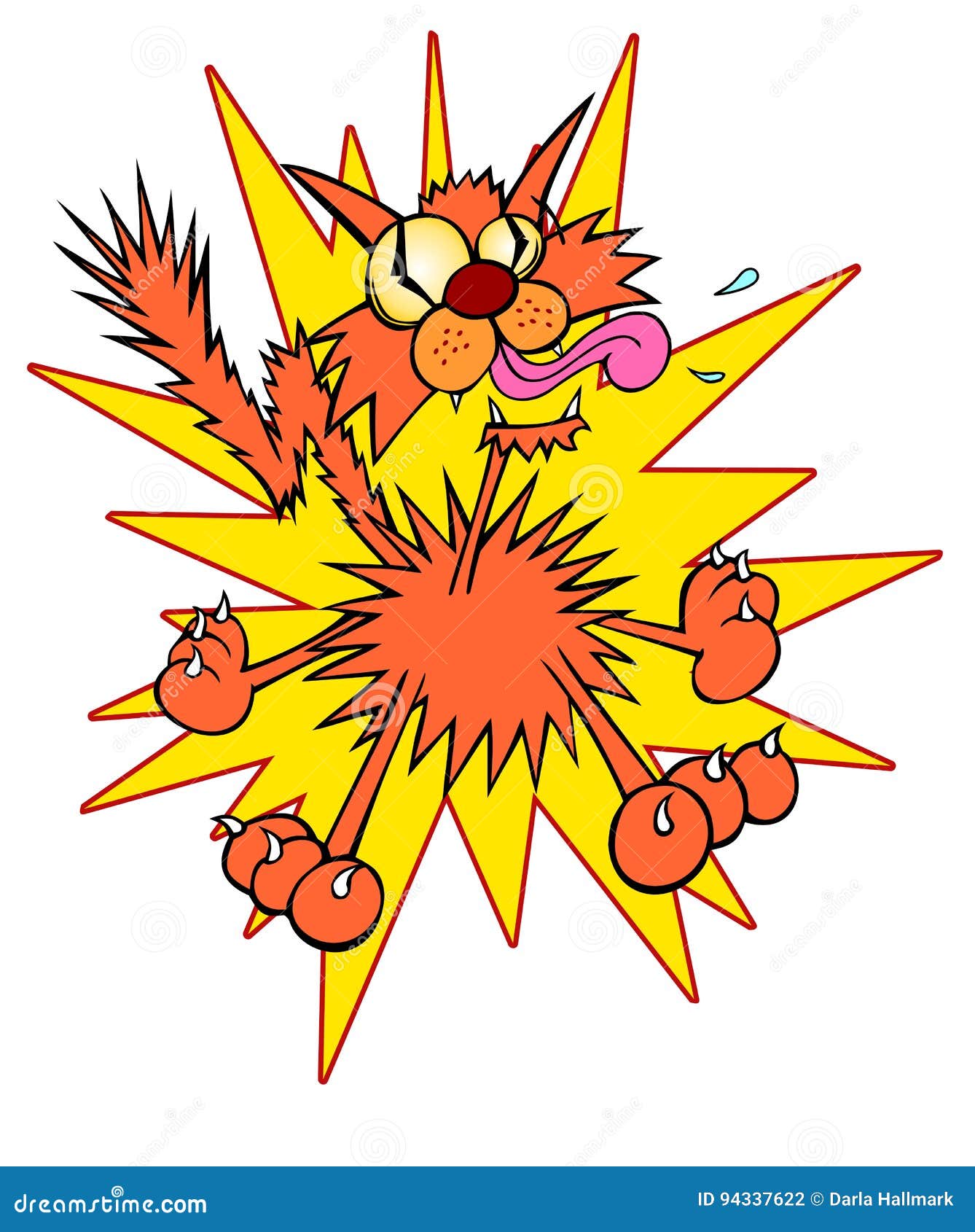 Frazzled stock vector. Illustration of stressed, frantic - 94337622