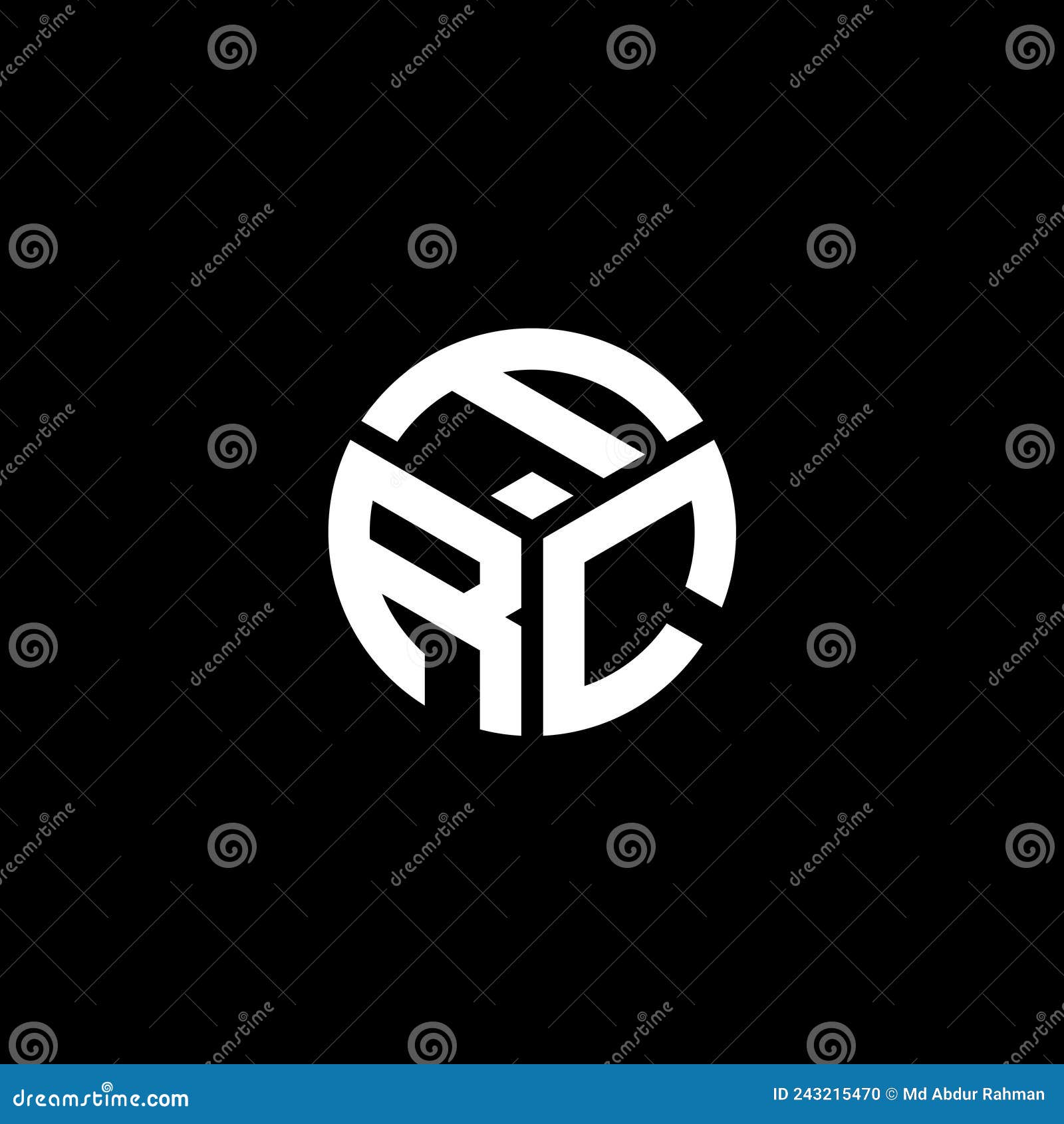 FRC Letter Logo Design on Black Background. FRC Creative Initials ...