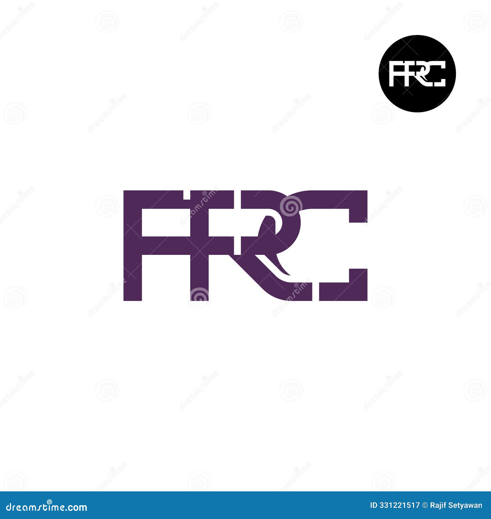 FRC Logo Letter Monogram Design Stock Vector - Illustration of ...