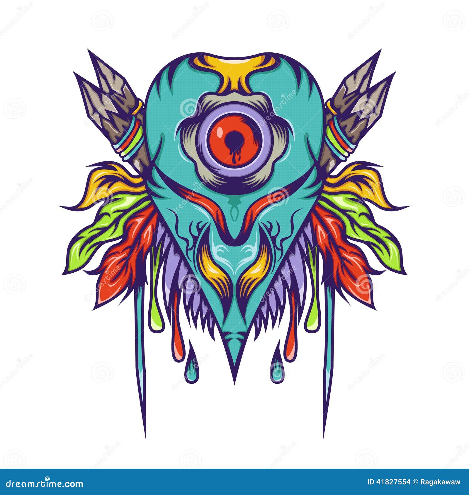 Freak Fly Monster Illustration Stock Image | CartoonDealer.com #40824649