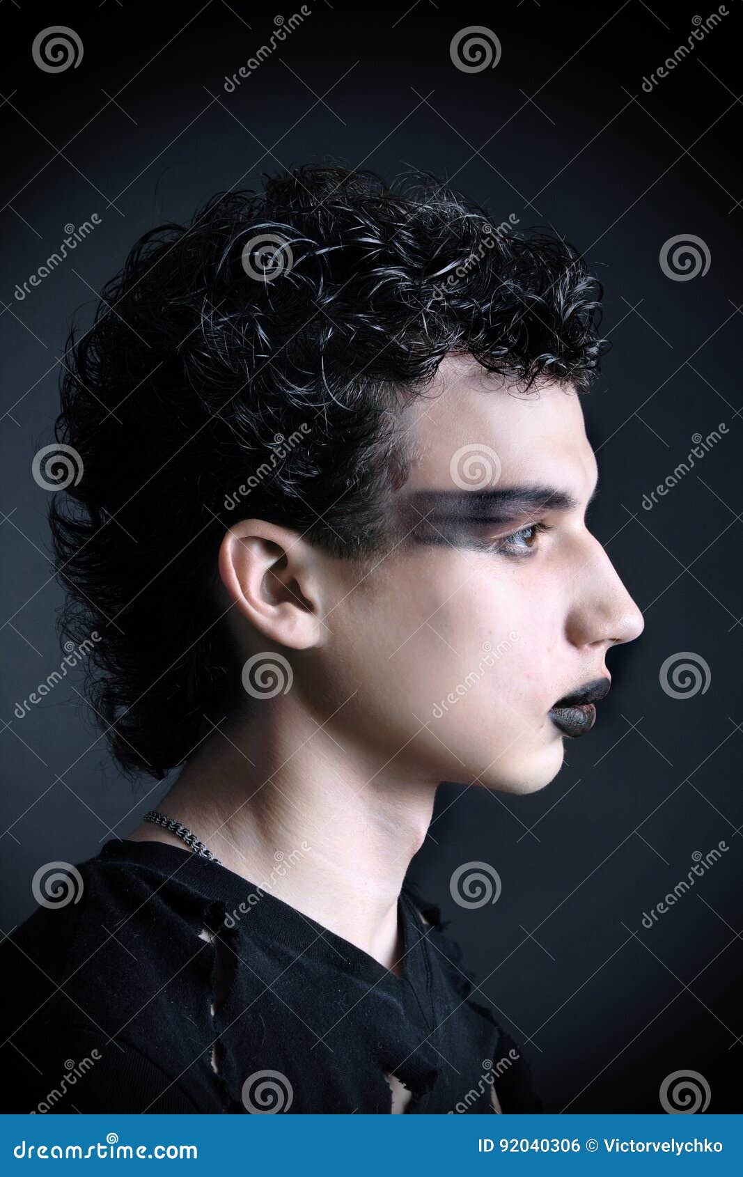 Freak stock photo. Image of mask, makeup, blond, cosmetics - 92040306